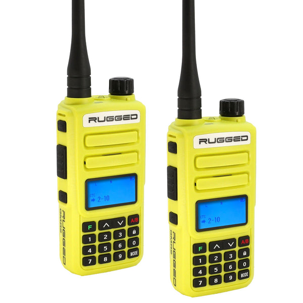 2 Pack - Rugged GMR2 PLUS - GMRS and FRS Two Way Handheld Radios – Off ...
